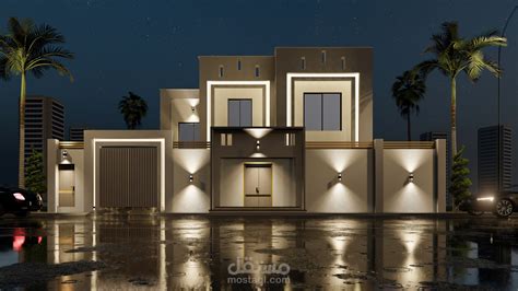 تصميم واجهة بنمط مودرن واقتصادي في المملكة العربية السعودية مستقل