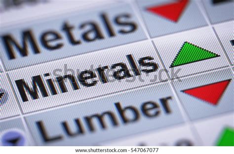 Index Minerals Stock Illustration 547067077 Shutterstock