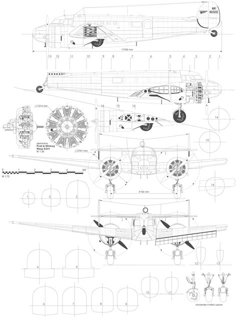 Lockheed Model 10 Electra Blueprint Download Free Blueprint For 3d Modeling