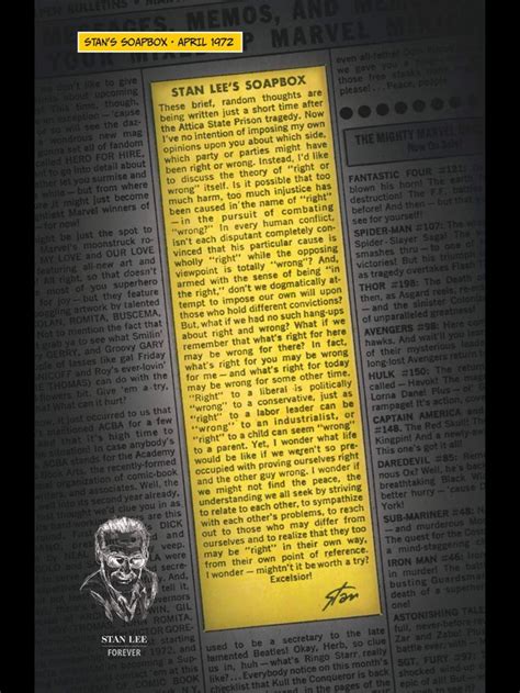 Stan Lees Soapbox April 1972 Heroes For Hire The Mighty Thor Memo