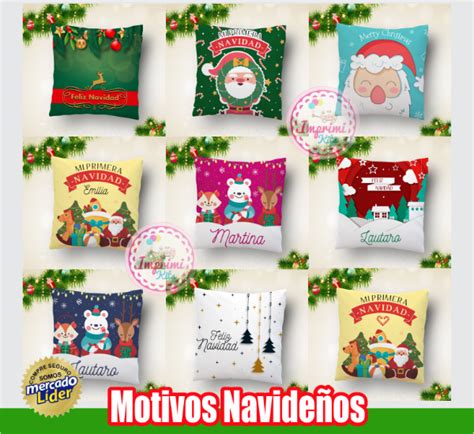 Plantillas Sublimar Almohadones Navidad IMPRIMIKITS