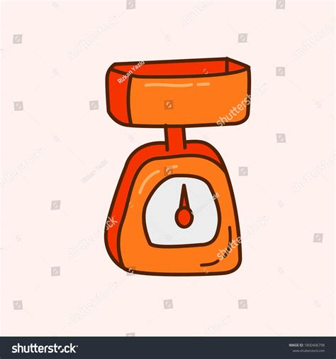 Illustration Doodle Vector Vegetables Scales Stock Vector Royalty Free Shutterstock