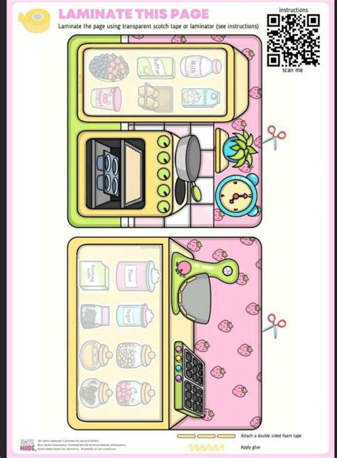 Katemade Unicorn House Free Printables