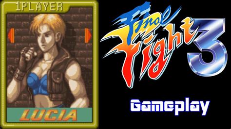Final Fight 3 Lucia Playthrough Youtube