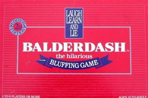 balderdash the hilarious bluffing game 2nd edition toys