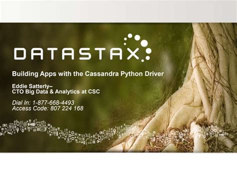 Webinar Building Apps With The Cassandra Python Driver Ppt
