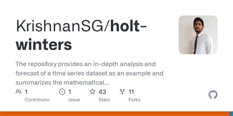 GitHub KrishnanSG Holt Winters The Repository Provides An In Depth