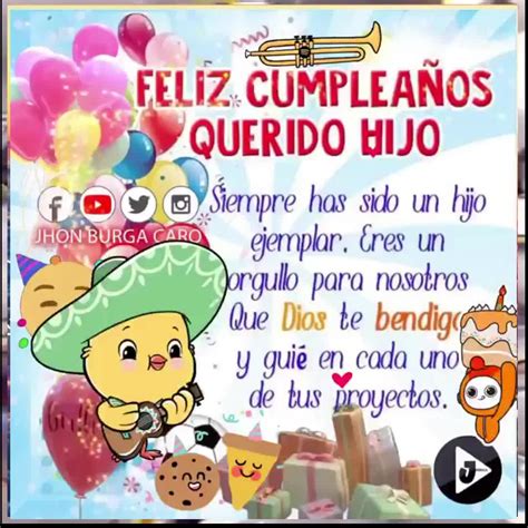 Actualizar 22 Imagen Tarjeta De Cumpleaños Para Un Hijo Querido