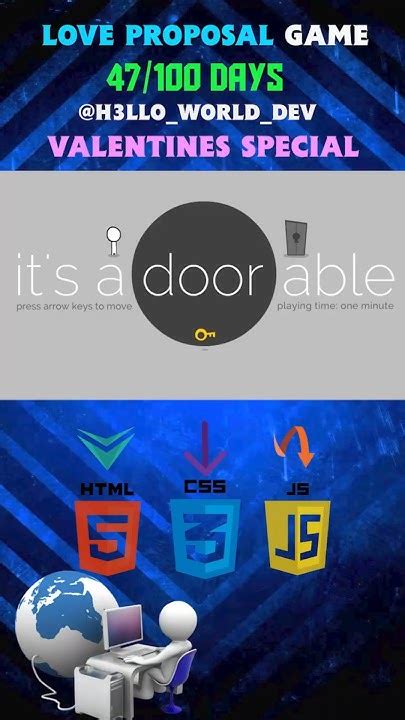 Love Proposal Game Using Html Css Js Days 47 100 Days Project