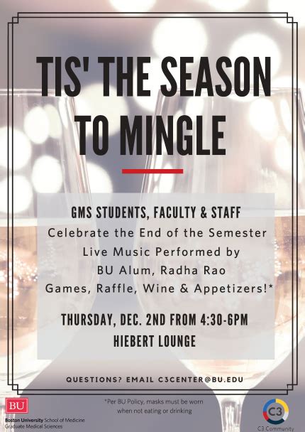 122 Tis The Season To Mingle Graduate Medical Sciences