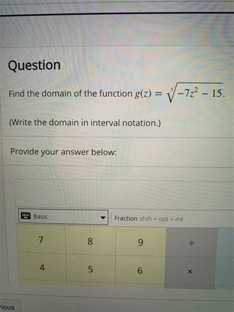 Solved Find the domain of the function write the domain | Chegg.com