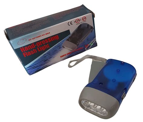 Lámpara Led Recargable Dínamo De Mano Prosafety Mx