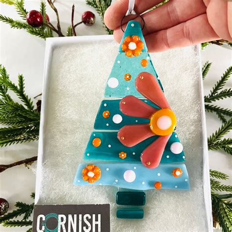 Fused Glass Christmas Tree Decoration Tree Decoration Christmas