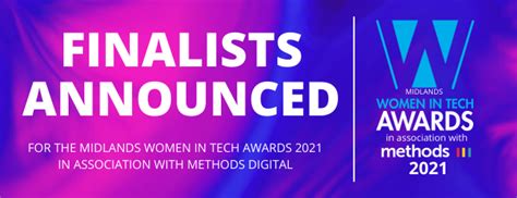 Finalists Announced For The Midlands Women In Tech Awards 2021 In