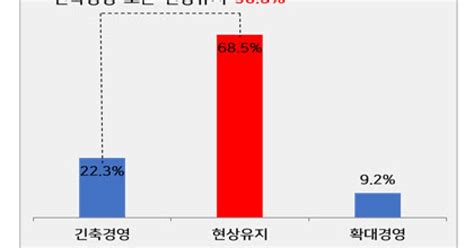 국내 기업 10곳 중 9곳 내년 현상 유지 또는 긴축경영