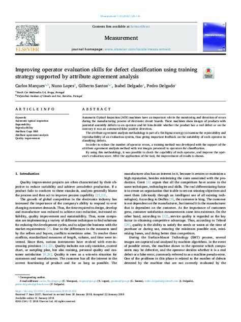 Pdf Improving Operator Evaluation Skills For Defect Classification
