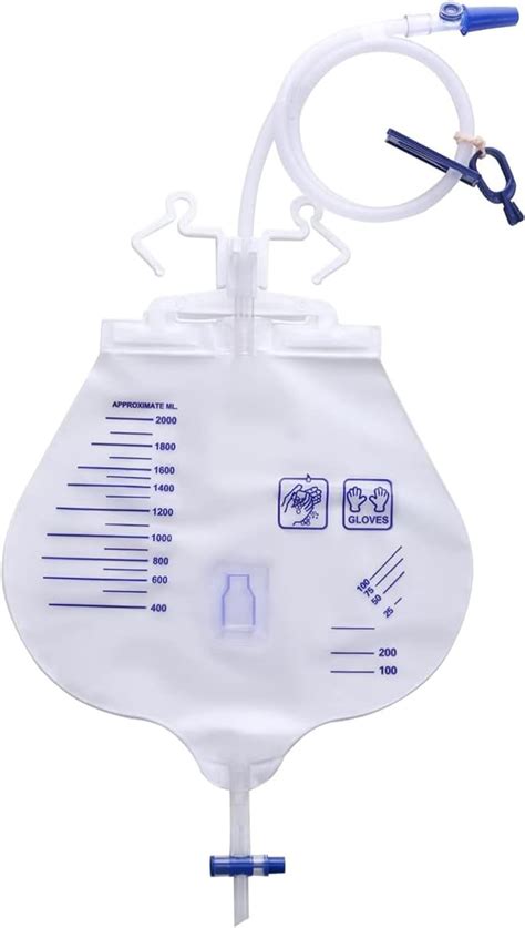 Lifevv Urinary Drainage Bag With Anti Reflux Chamber 2000