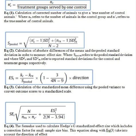 Statistical Equations Download Scientific Diagram