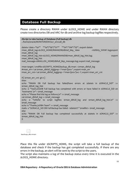 Shell Scripts For Oracle Database And E Business Suitepdf
