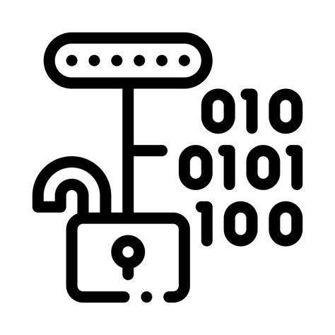 Hacking Binary Code Icon Vector Outline Illustration 17588227 Vector Art At Vecteezy