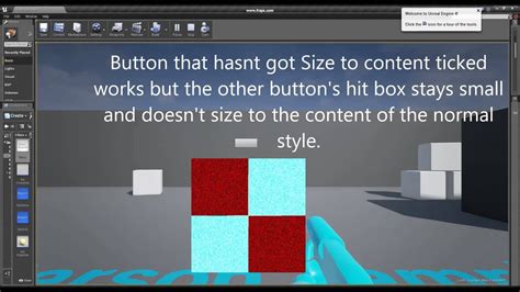 Unreal Engine 4 Umg Size To Content Issue Hitbox 461 Youtube