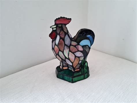 Vintage Retro Tiffany Style Accent Lamp Etsy