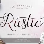 The Rustic Script Font By Ijem RockArt Creative Fabrica