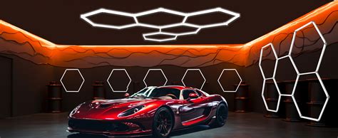 Vanesa Hexagon Garage Lights 25 Pack Ceiling Assembling Lights 5