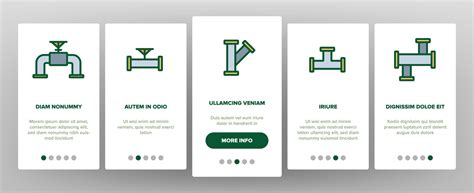 Pipeline Onboarding Elements Icons Set Vector 10167860 Vector Art At Vecteezy