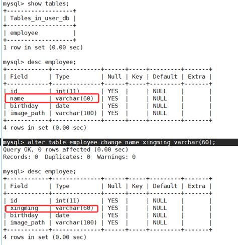 《mysql：mysql表结构的基本操作》 Csdn博客