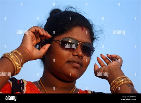 Chennai Tamil Nadu India 25th Oct 2022 An Indian Woman Uses