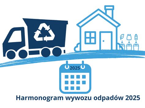 Harmonogram wywozu odpadów komunalnych 2025 Urząd Miasta i Gminy Kąty