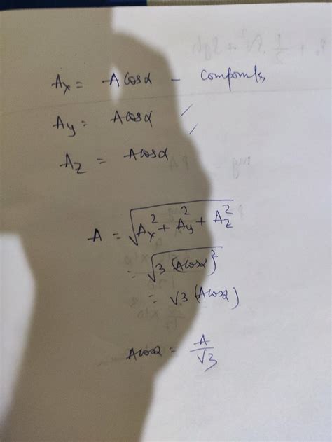 Vector Vec A Makes Equal Angles With X Y And Z Axes Find The