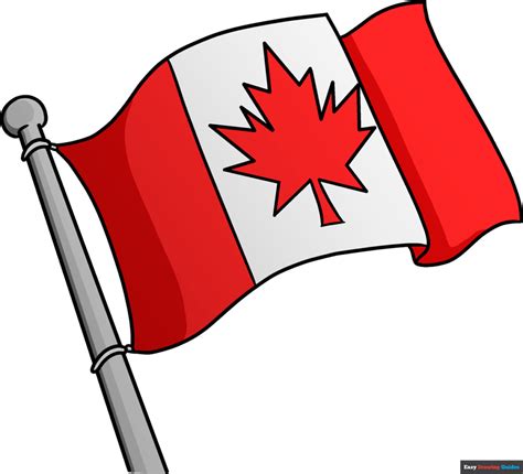 Cartoon Canadian Flag