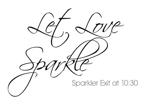Let Love Sparkle Sparkler Exit Wedding Signage Etsy