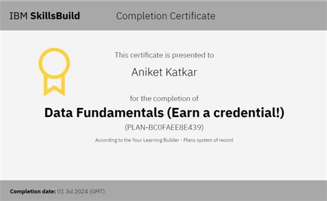 Aniket Katkar On Linkedin Ibm Skillsbuild Datascience