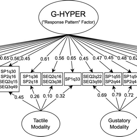 Path Diagram Of Final Bifactor Model For The Hyperreactivity Hyper Download Scientific