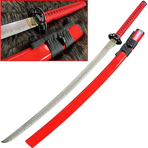شمشیر کاتانا طرح ژاپنی Murasaki Red Katana فروشگاه اینترنتی کمپ اسپورت