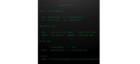 Systemd에서 서비스를 관리하는 인터페이스 Tui 인 Chkservice