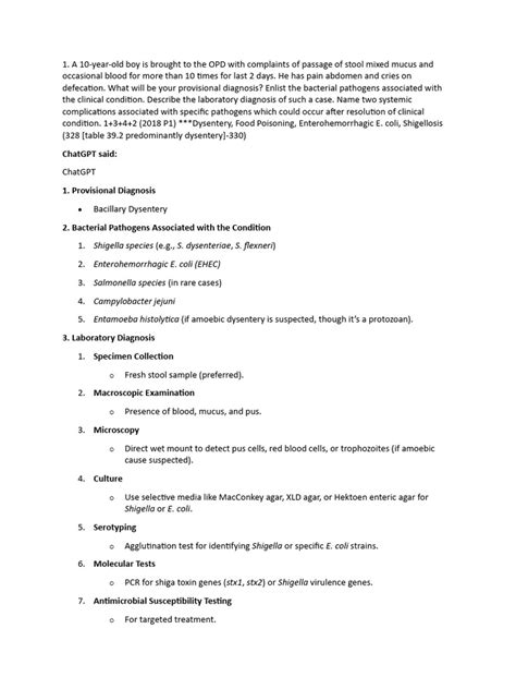 Gi Track Microbiology Pdf Cholera Diarrhea