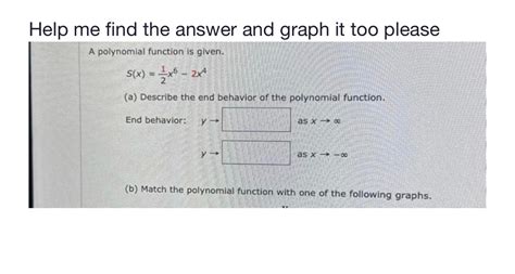 Help Me Find The Answer And Graph It Too Please A Chegg