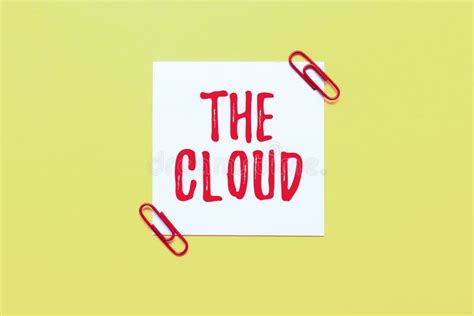 Text Sign Showing The Cloud Business Showcase Programs Used In Storing Accessing Data Over The