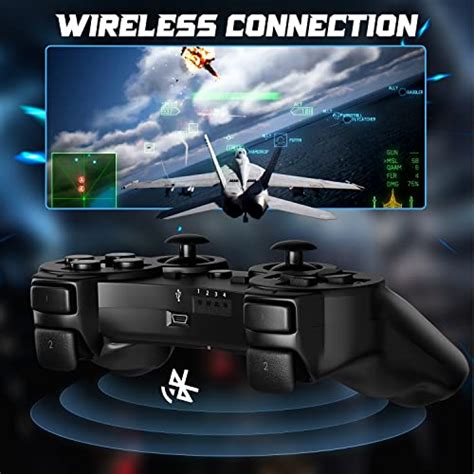 Kujian Controller 2 Pack For Ps3 Wireless Controller For