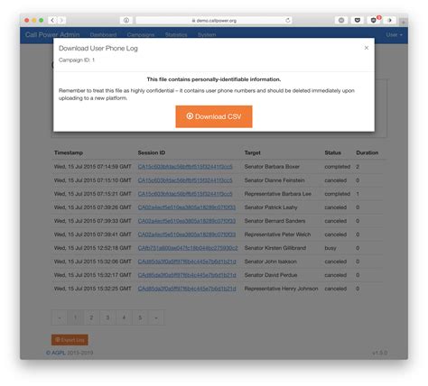 Campaign Calls Export To CSV Issue 84 OpenSourceActivismTech Call Power GitHub