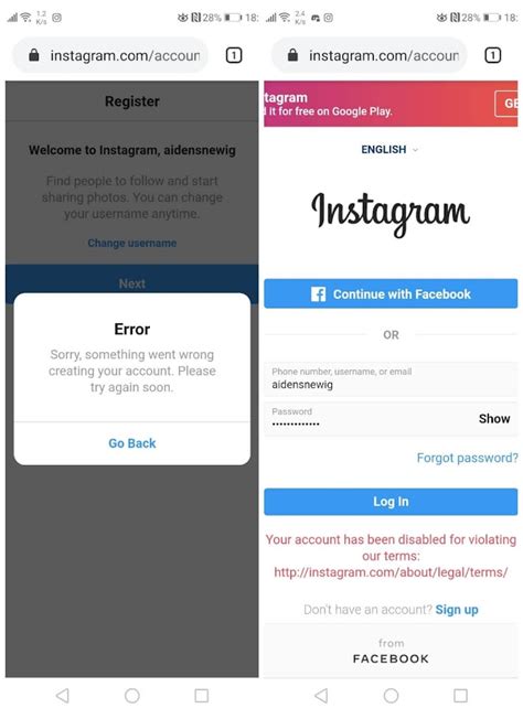 How Do I Fix Instagram Sorry Something Went Wrong Sign Up Error