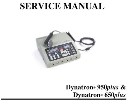 Dynatron 950 Plus Service Manual With Schematics Pdf Download