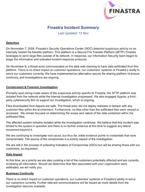 Finastra Data Breach 400gb Of Sensitive Financial Data Compromised