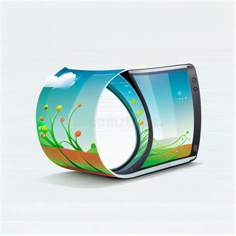 Modern Flex Screen Icon Flat Illustration Of Modern Flex Screen Icon For Web Design Stock