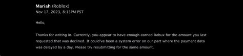 Have Not Been Able To Get Paid From Devex In 6 Months Roblox Support