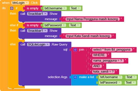 Cara Membuat Fitur Login Dan Sign Up Dengan Sqlite Di Kodular